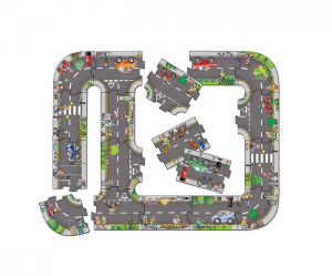 Giant Road Jigsaw Puzzle - Wood Bee Nice