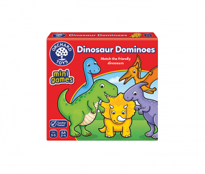 Dinosaur Dominoes Mini Game - Wood Bee Nice