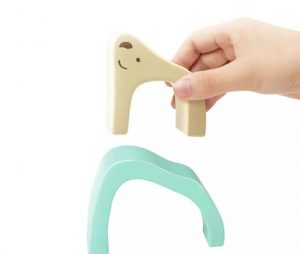 Artic Polar Bear Stacking Blocks - Wood Bee Nice