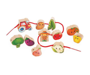 Threading Beads Vegetable Garden - Wood Bee Nice